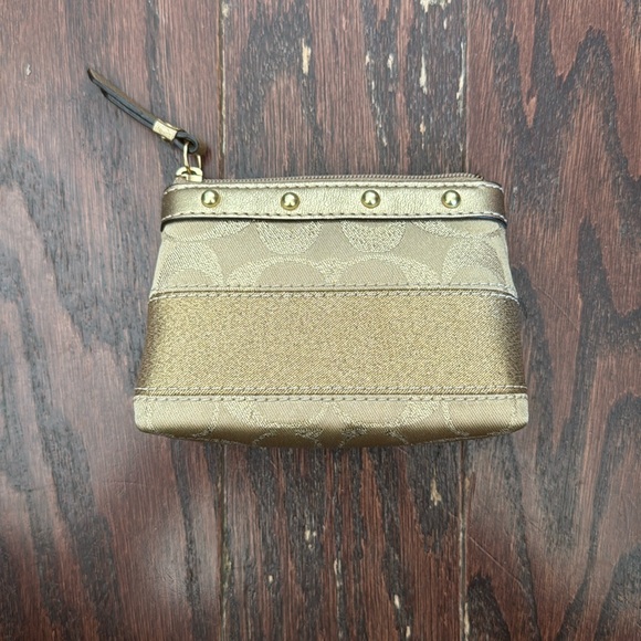 Coach | Accessories | Coach Gold Key Card Holder | Poshmark